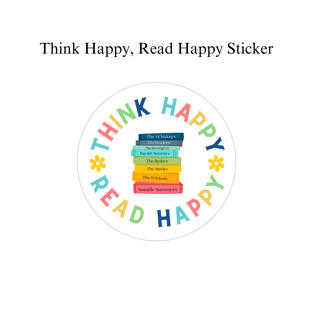 Think Happy, Read Happy Sticker – Melissa Foster, Author